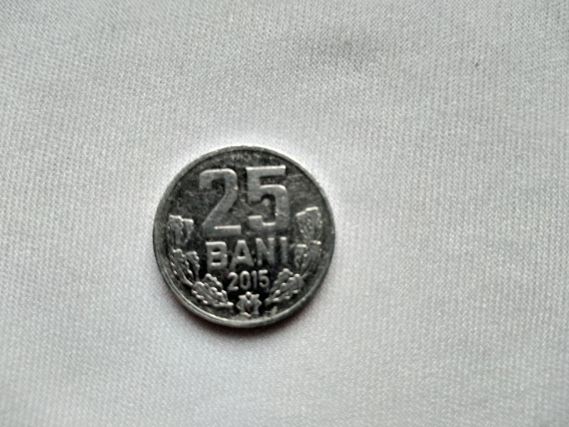 Moldavija 25 bani,2015 god.