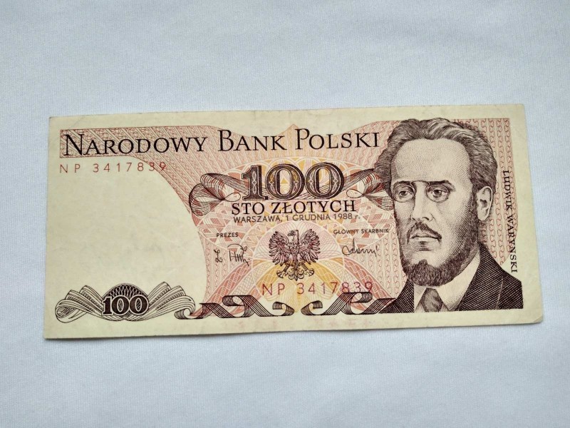 Poljska 100 zlota,1988 god.