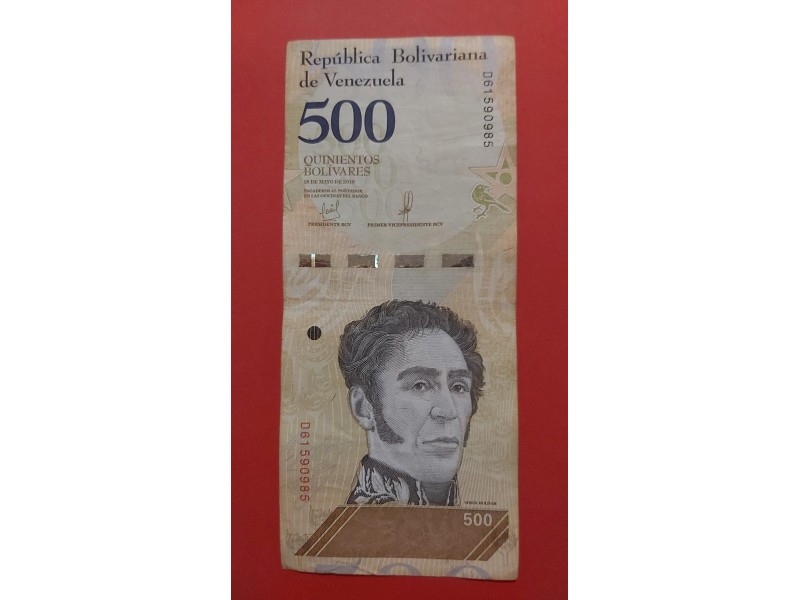 500 bolivares 2018 god Venecuela Vf