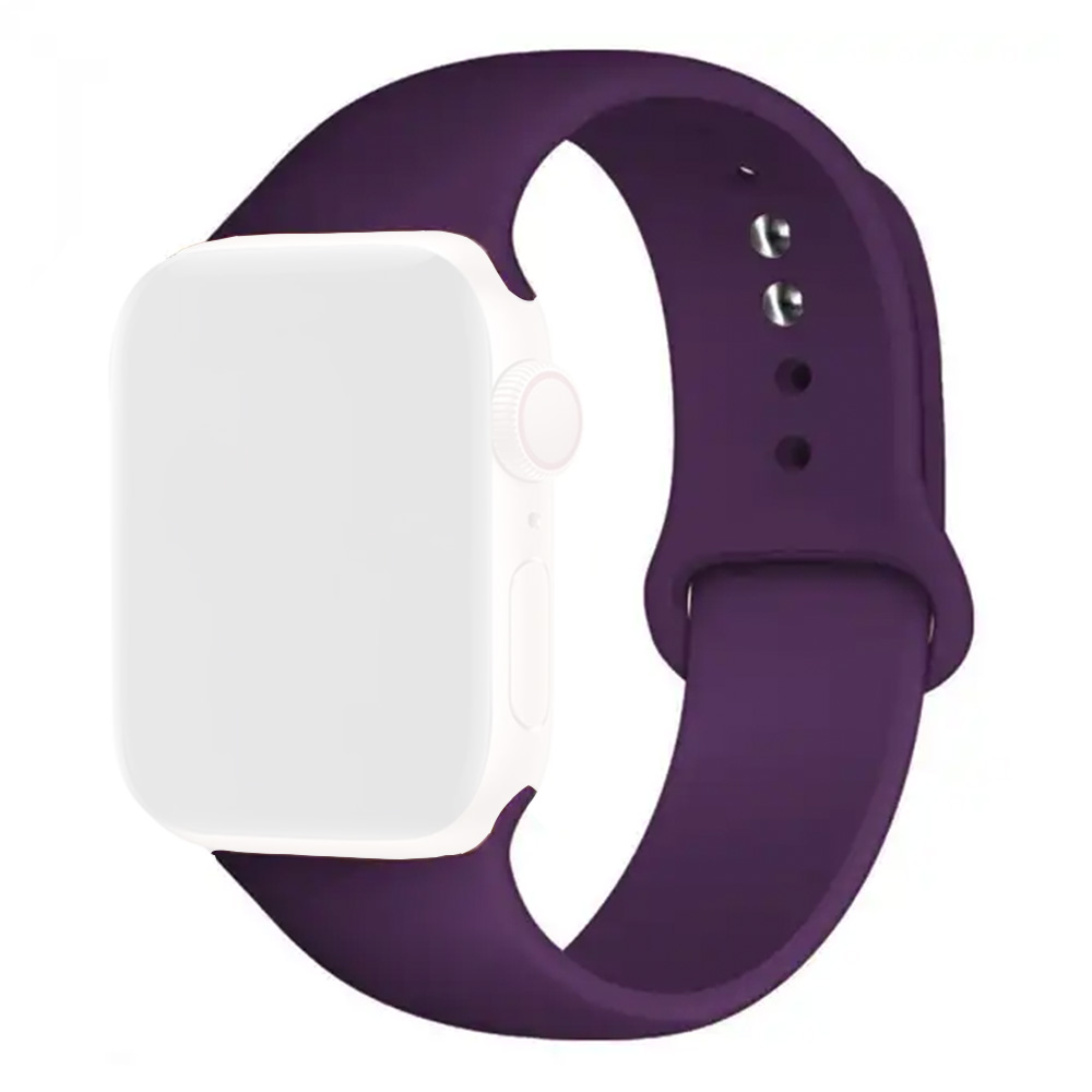 Smart Watch Silicone Strap 44/45/49mm Dark Purple