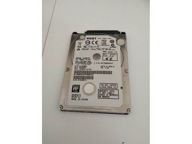 Hard disk za laptop HGST 500GB slim sata Z5K500-500