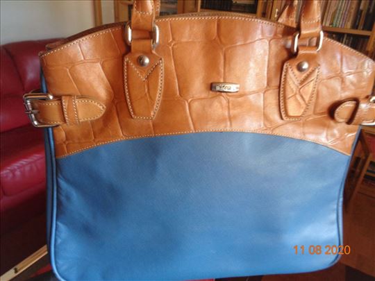 Manual plava torba 40x28cm