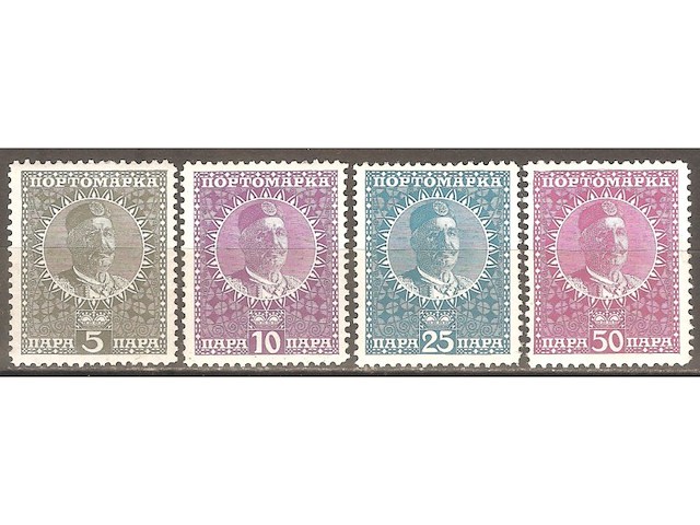 1913 - Crna Gora - Porto marke  Kralja Nikola MH