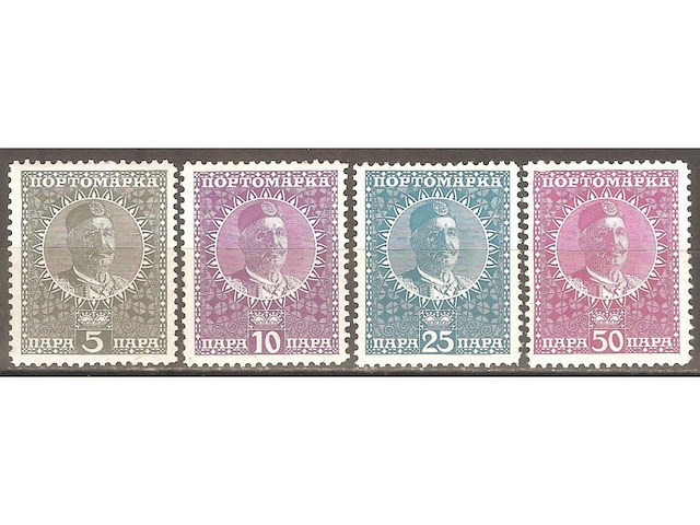 1913 - Crna Gora - Porto marke  Kralja Nikola MH
