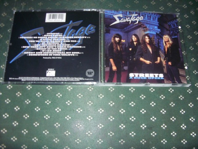 Savatage – Streets-A Rock Opera CD Atlantic USA 1991.