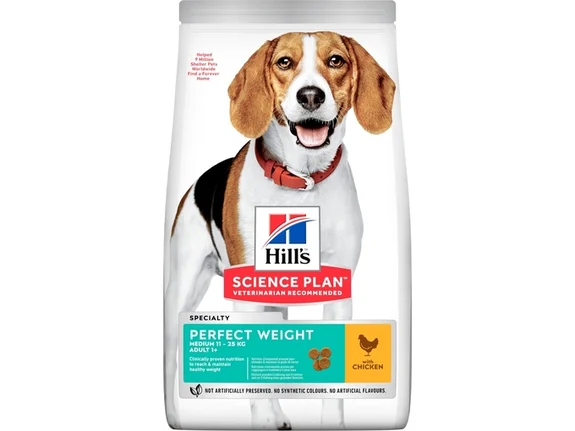 Hills Science Plan Hrana za pse sa piletinom Adult Medium Perfect Weight 12kg