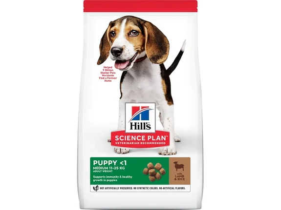 Hills Science Plan Hrana za pse sa jagnjetinom i Pirinčem Medium Puppy 14kg