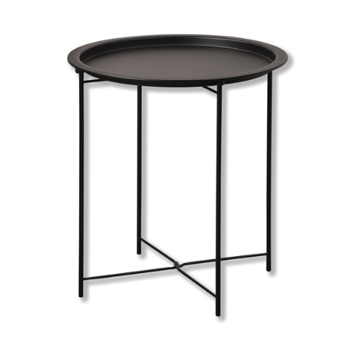Kesper metalni okrugli pomoćni sto, crni