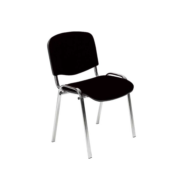 Konferencijska stolica ISO chrome Crna
