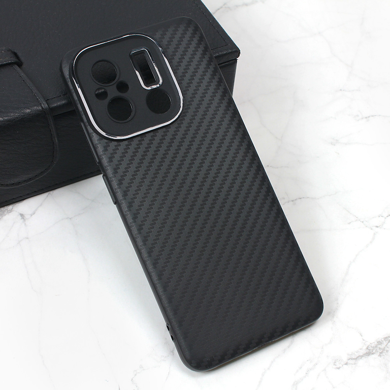 Maska(futrola) Carbon Stripe za Xiaomi Redmi 12C crna