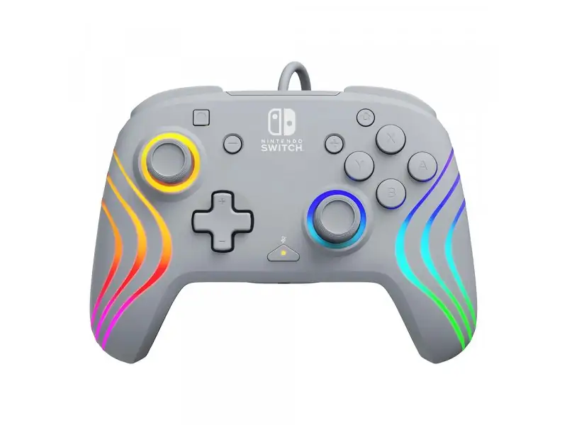 PDP NINTENDO SWITCH AFTERGLOW WAVE WIRED CONTROLLER GREY
