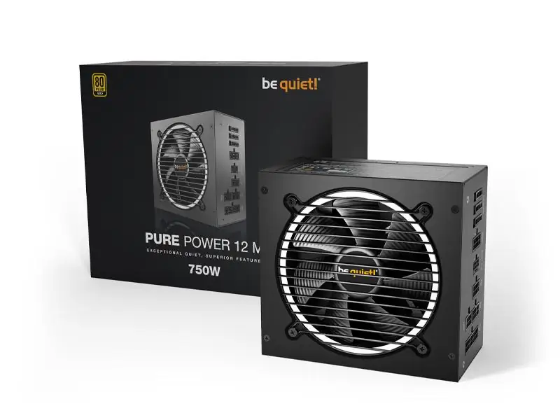 NAPAJANJE BE QUIET PURE POWER 12 M750W BN343 GOLD MODULARNO ATX3.0