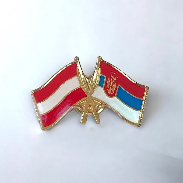 ZNAČKA ZASTAVE SRBIJA - AUSTRIJA