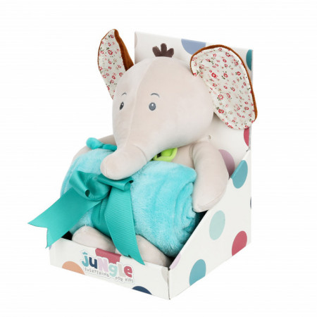 Ćebe za bebe i igračka Elephant