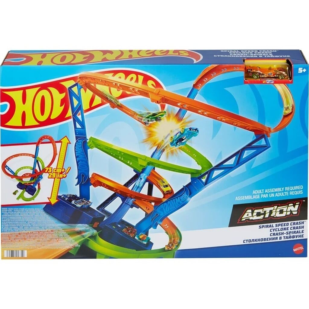 HOT WHEELS ACTION spural speed crash NOVO