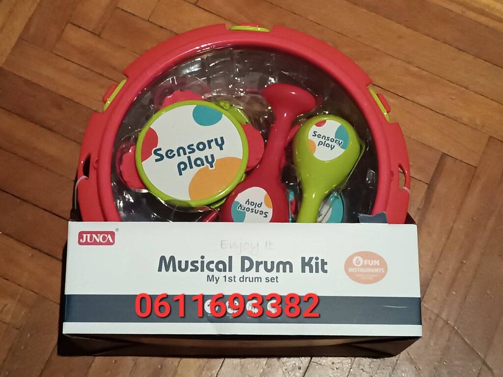 Prodajem igračku bubnjevi novo,plis pokoon bebo igračka,cena 1400