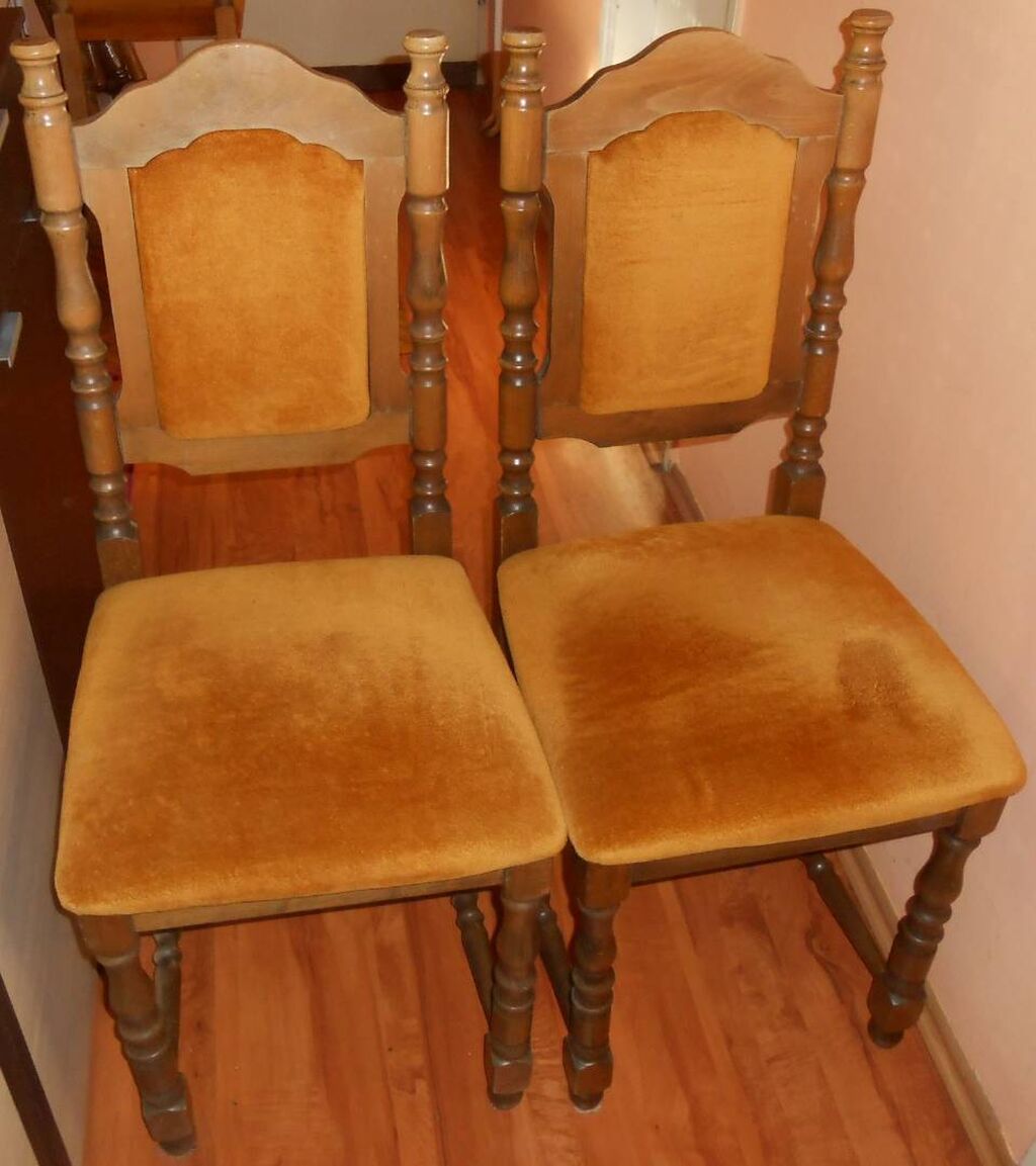 Trpezarijska stolica, bоја - Braon, Upotrebljenо