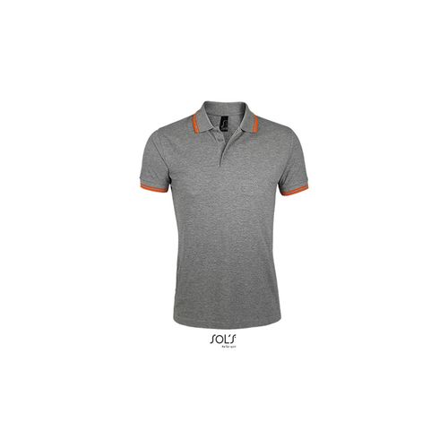 PASADENA MEN muška polo majica sa kratkim rukavima - Grey melange, XXL