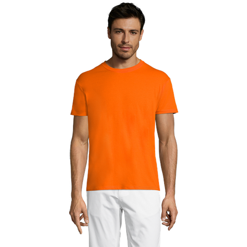 REGENT unisex majica sa kratkim rukavima - Narandžasta, XXL