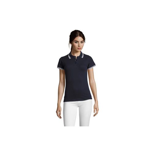 PASADENA WOMEN ženska polo majica sa kratkim rukavima - Teget/bela, M