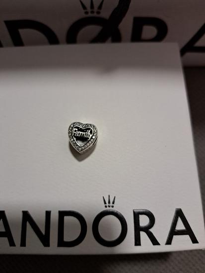 Pandora 925 NOVO family forever privezak