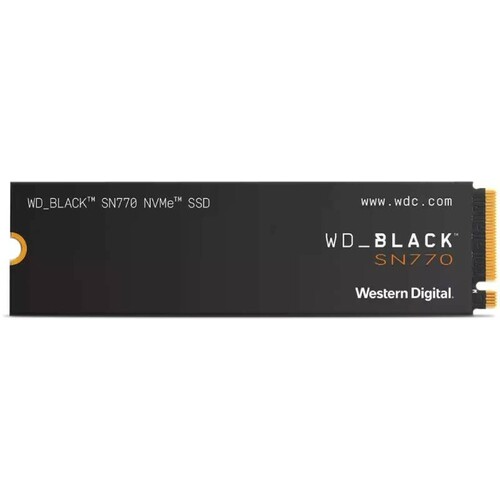 WD 500GB M.2 NVMe Gen4 WDS500G3X0E SN770 Black