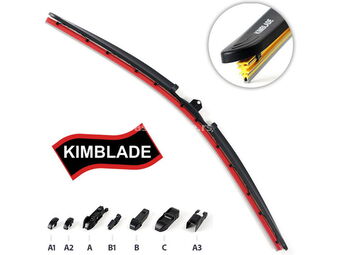 Metlica brisača flat silikonska 60cm KIMBLADE - crvena