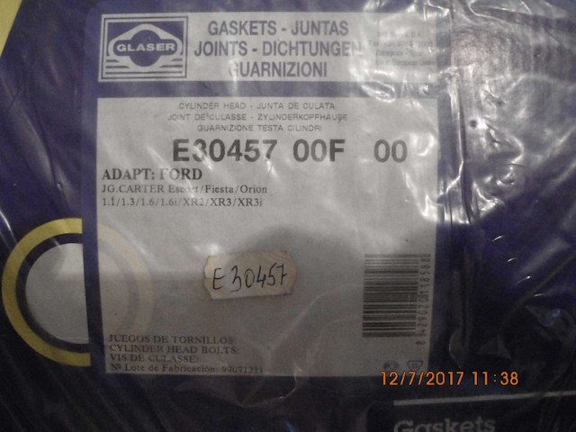 GARNITURA DIHTUNGA KARTERA ZA FORD ESCORT III FIESTA II