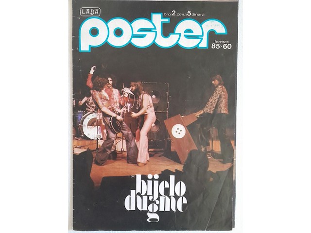 Bijelo Dugme veliki poster iz 1975 85x60 cm