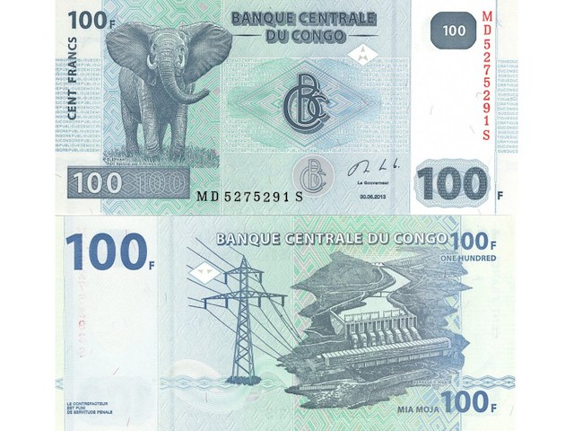 CONGO Kongo 100 Francs 2013 UNC, P-98