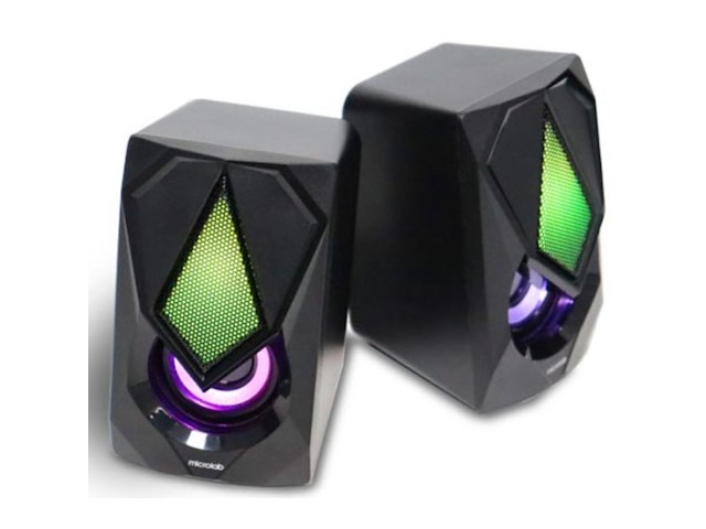 Microlab B25 Stereo zvucnici black, 6W RMS (2 x 3W), USB power, 3,5mm RGB