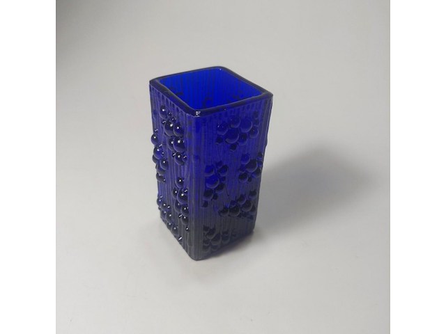 Vaza minijatura kobalt plavo staklo