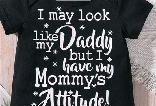 Look like daddy,mommy's attitude bodić-naručivanje