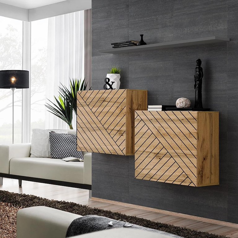 Switch I Line Wtgl Sw SB1 - L komoda 130x30x110 cm hrast wotan