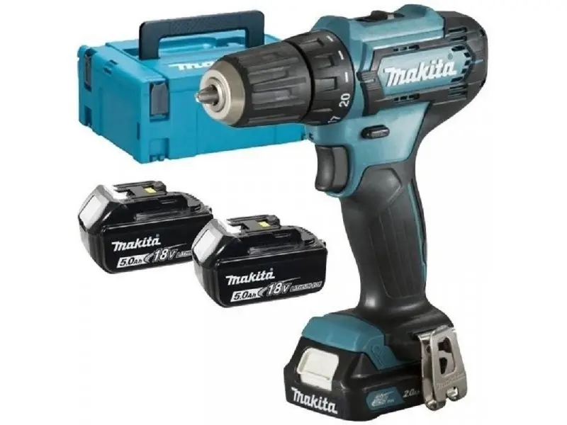 MAKITA DF333DNX10 Aku bušilica odvijač, 2x5.0Ah + 1x2.0Ah