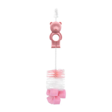 Lorelli baby care cetka za flasice i cucle bear - blush pink ( 10240260005 )