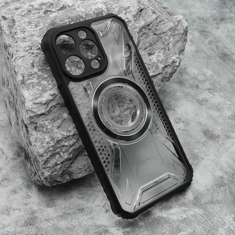 Maska za telefon Lens MagSafe za iPhone 15 Pro Max 6.7" crna
