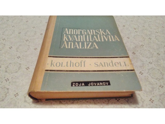 Kolthoff - Sandell  Anorganska kvantitativna analiza