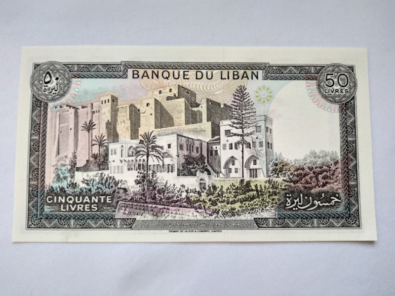 Liban 50 livres,1988 god.UNC