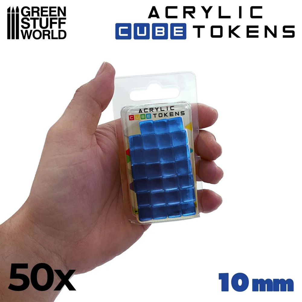 Blue Cubes 10mm (pack x50)