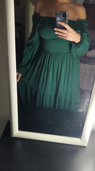 Zelena duga haljina