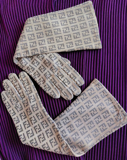 Fendi vintage original kozne rukavice