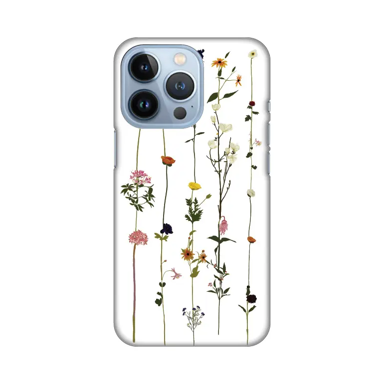 TELEMPIRE Silikonska maska Print Skin za iPhone 13 Pro 6.1 Flower providna