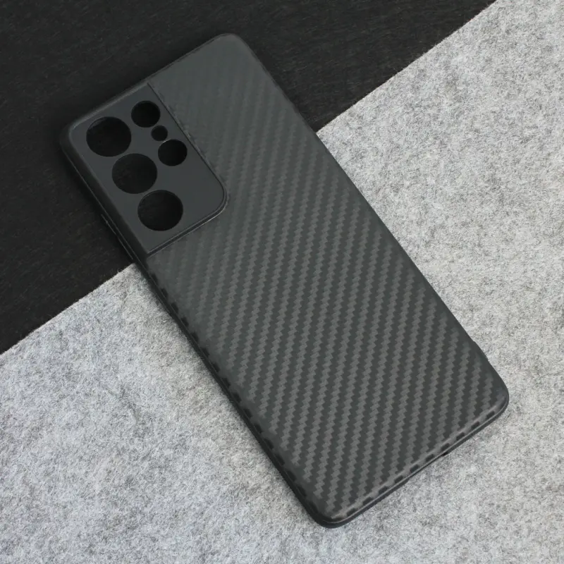 Maska Carbon fiber za Samsung G998F Galaxy S21 Ultra crna