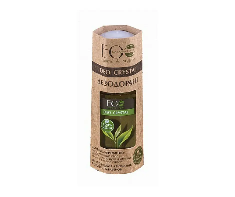 ECO LABORATORIE 100% Natural dezodorans za telo sa hrastovom korom i zelenim čajem 50 ml