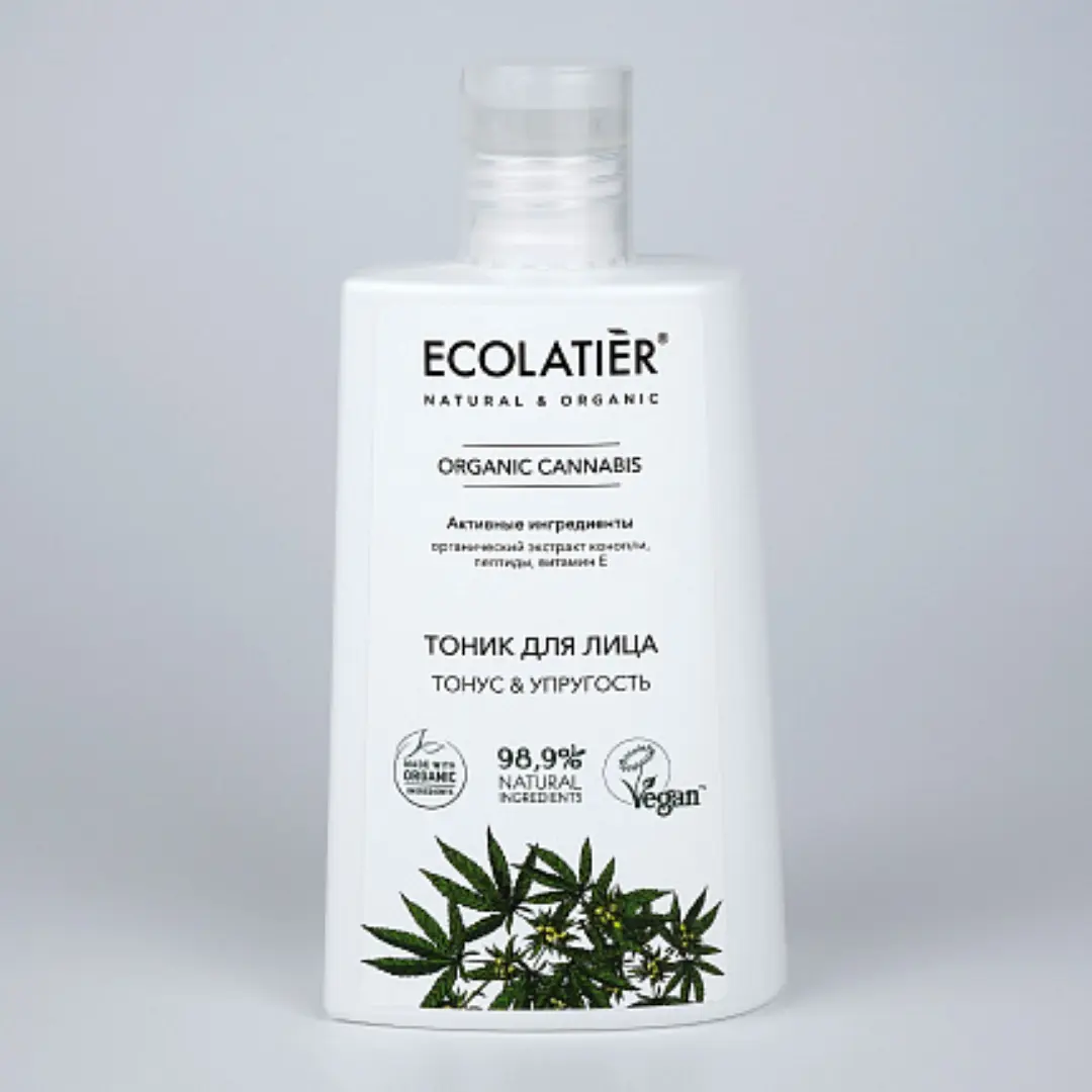 ECOLATIER Tonik za lice TONUS I ELASTIČNOST - serija ORGANIC CANNABIS 250 ml