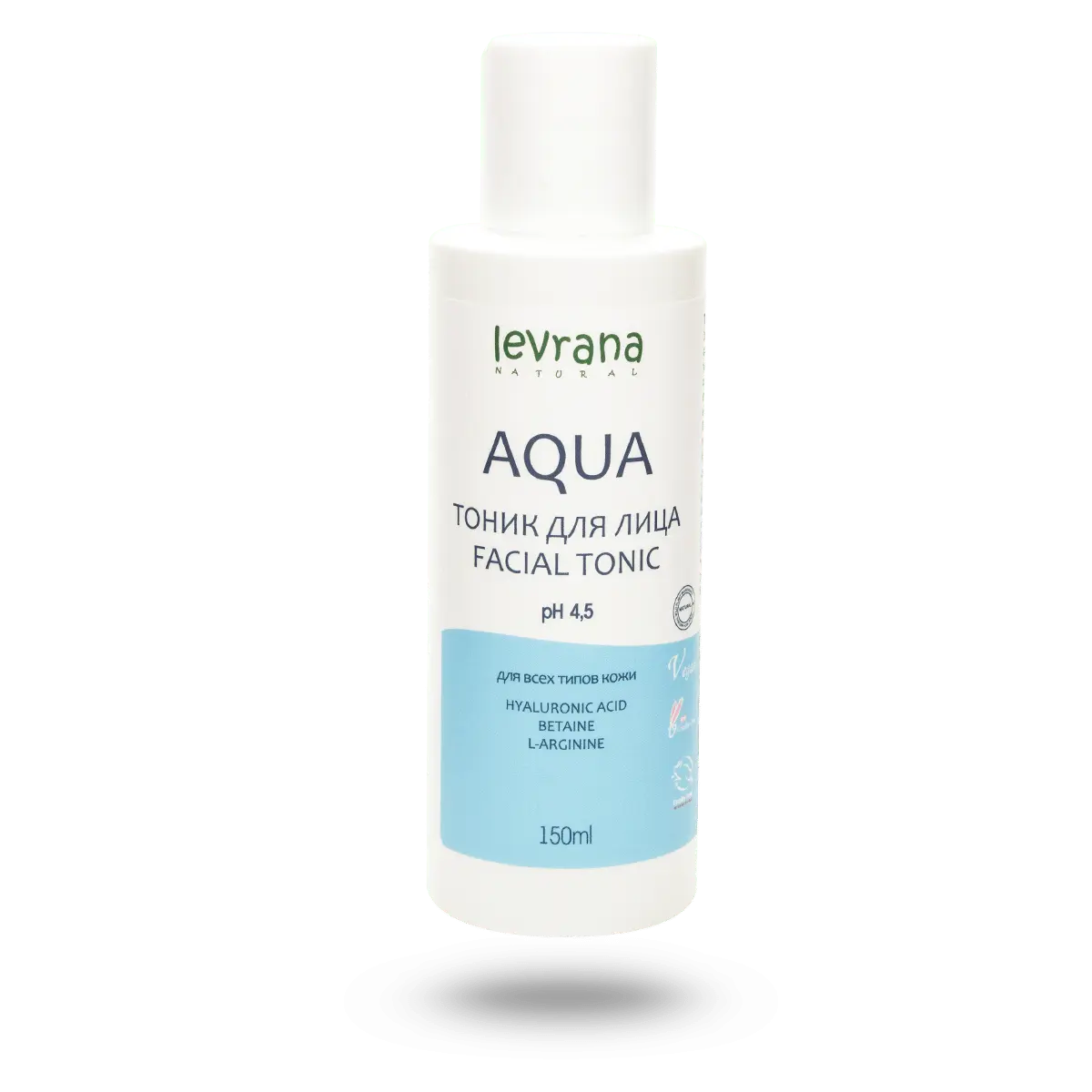 LEVRANA Tonik za lice AQUA hijaluronska kiselina, betain i morske alge Organic certified 150 ml