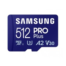 SAMSUNG PRO PLUS MicroSDXC 512GB U3 + SD Adapter (MB-MD512SA)