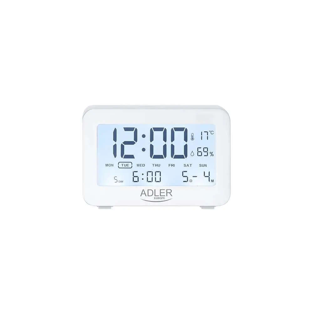 ADLER Budilnik sa alarmom i temperaturom AD1196W