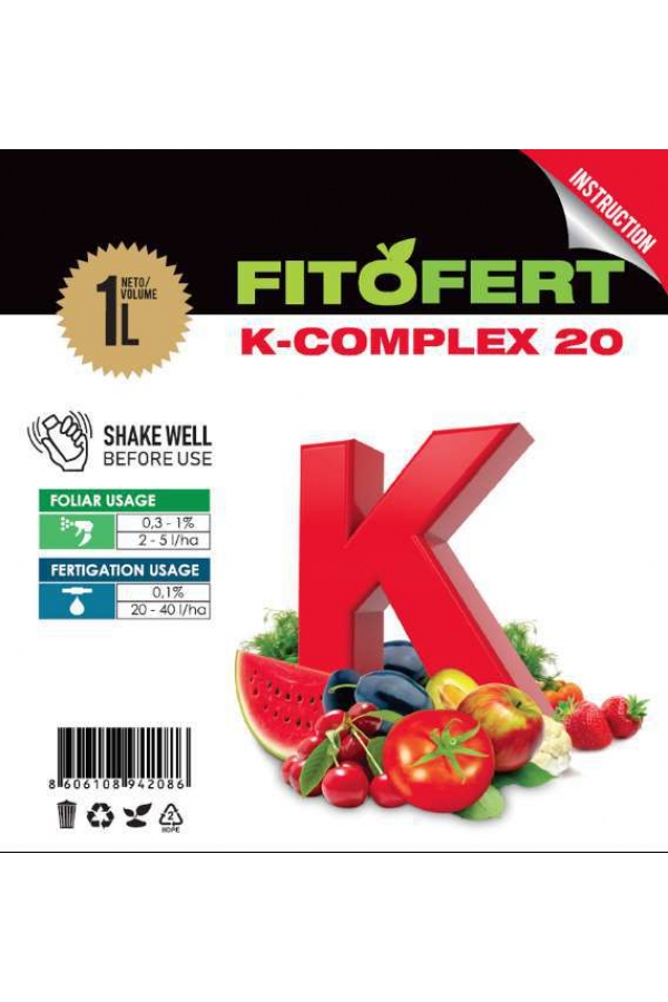 FITOFERT K-COMPLEX 20 1/1
Šifra: 529 JM: LIT